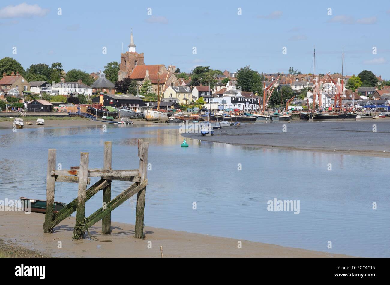 View of the River Chelmer, Maldon, Essex Stock Photo - Alamy