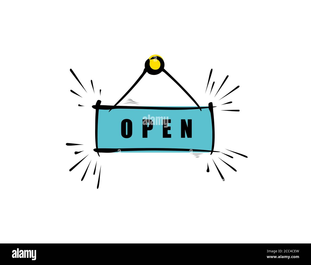 open on white background in vector illustration Stock Vector Image ...