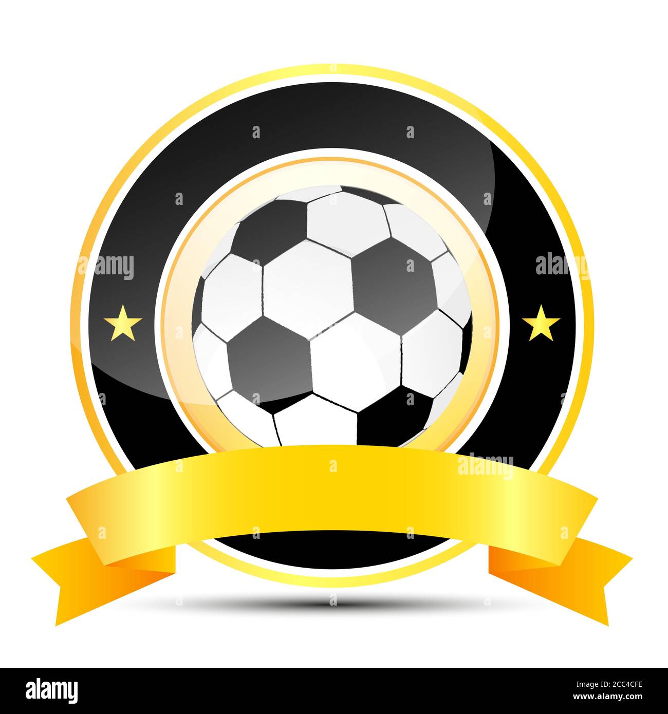 Illustration of football-related logo design on a white background ...