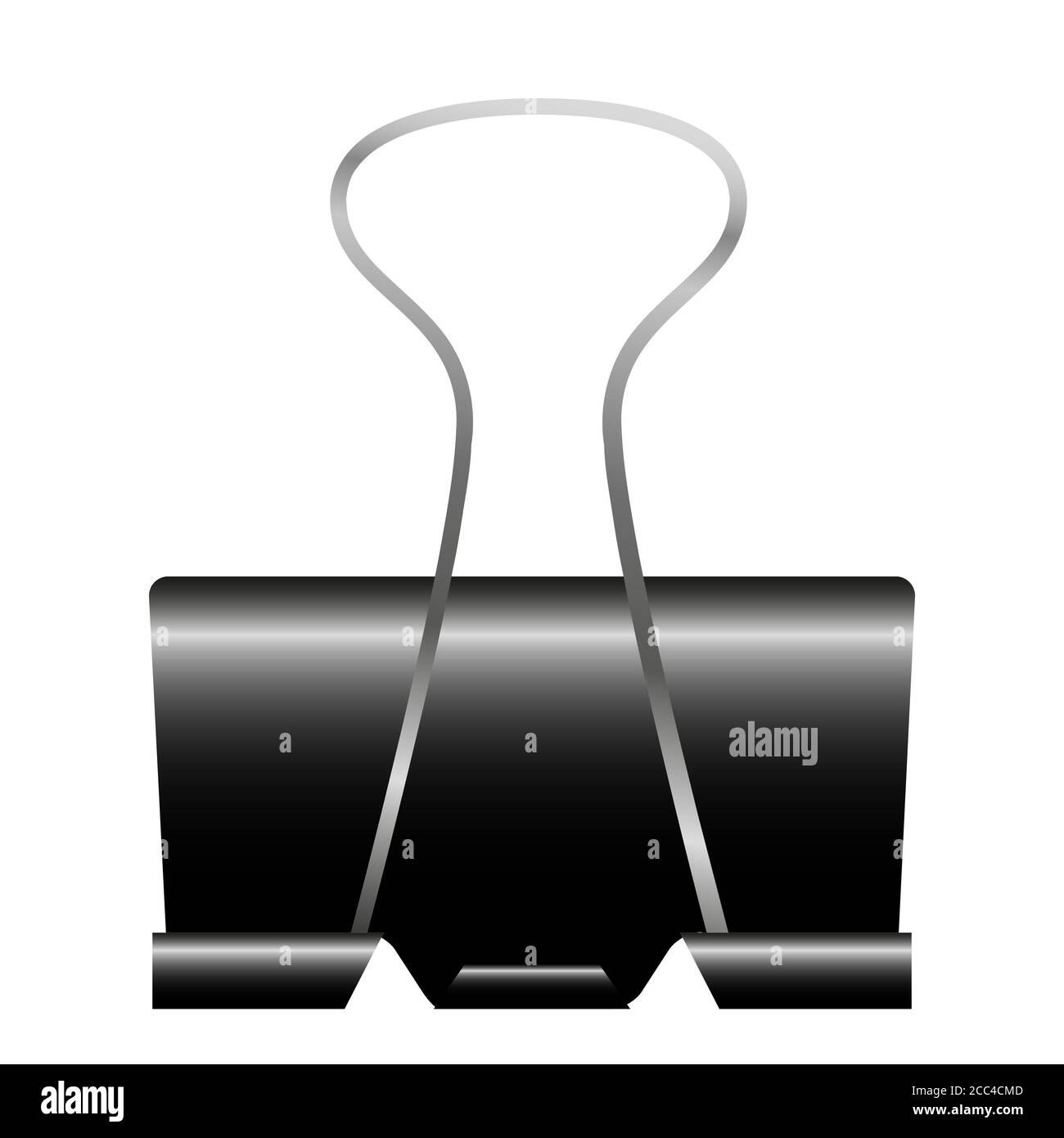 Isolated digital illustration of a binder clip Stock Photo - Alamy