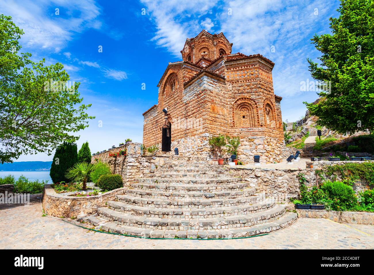 Saint John at Kaneo is a Macedonian Orthodox church near Kaneo beach of ...