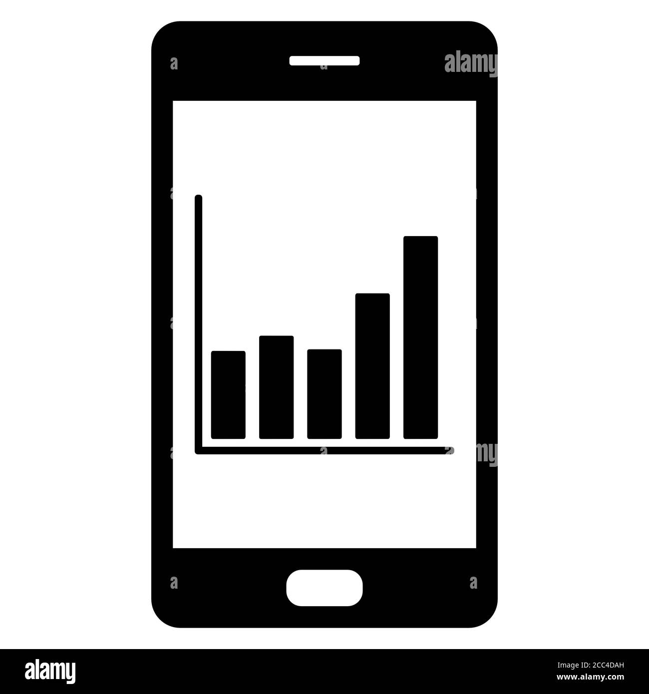 Chart and smartphone Stock Photo - Alamy