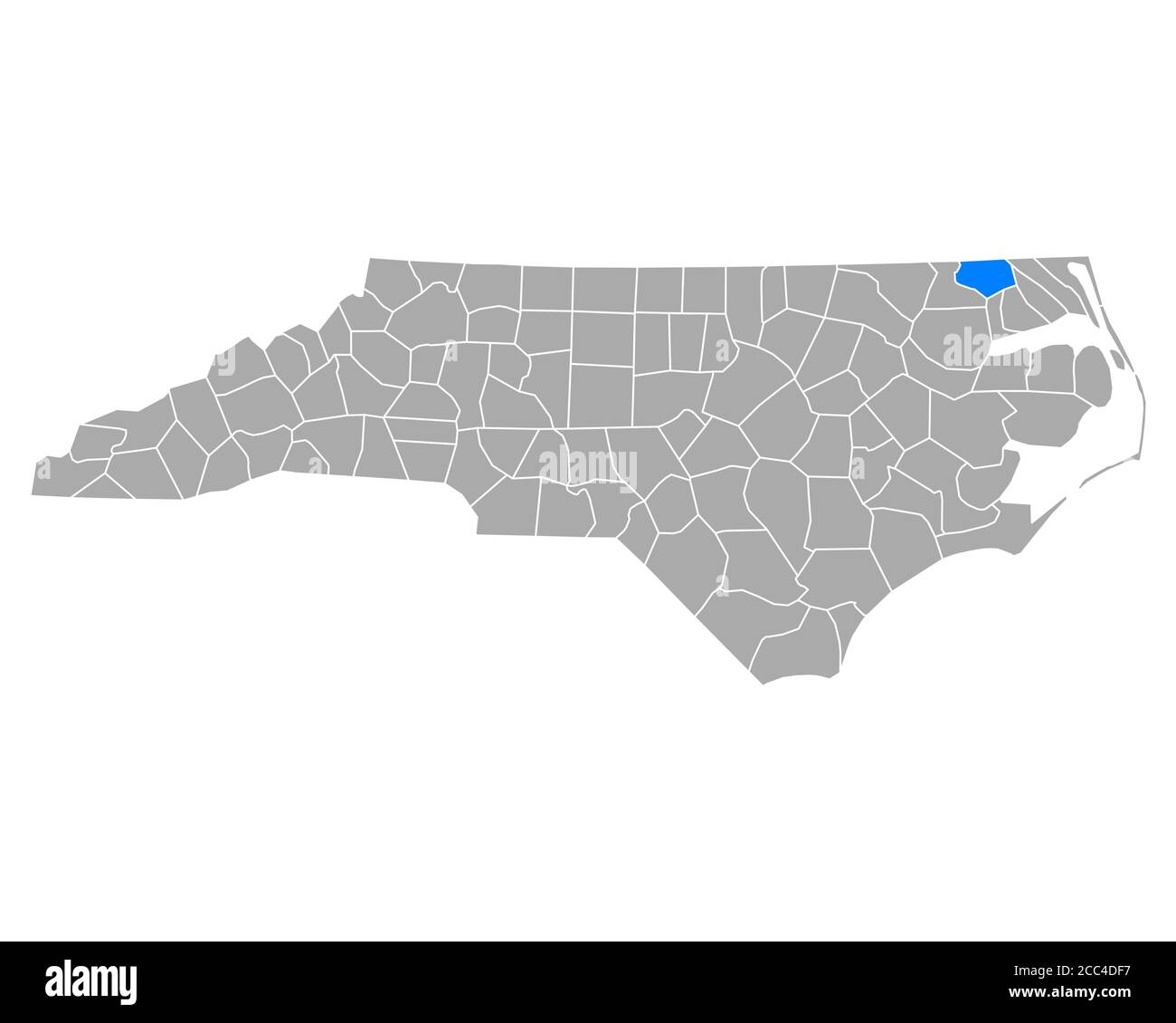 Map of Gates in North Carolina Stock Photo - Alamy