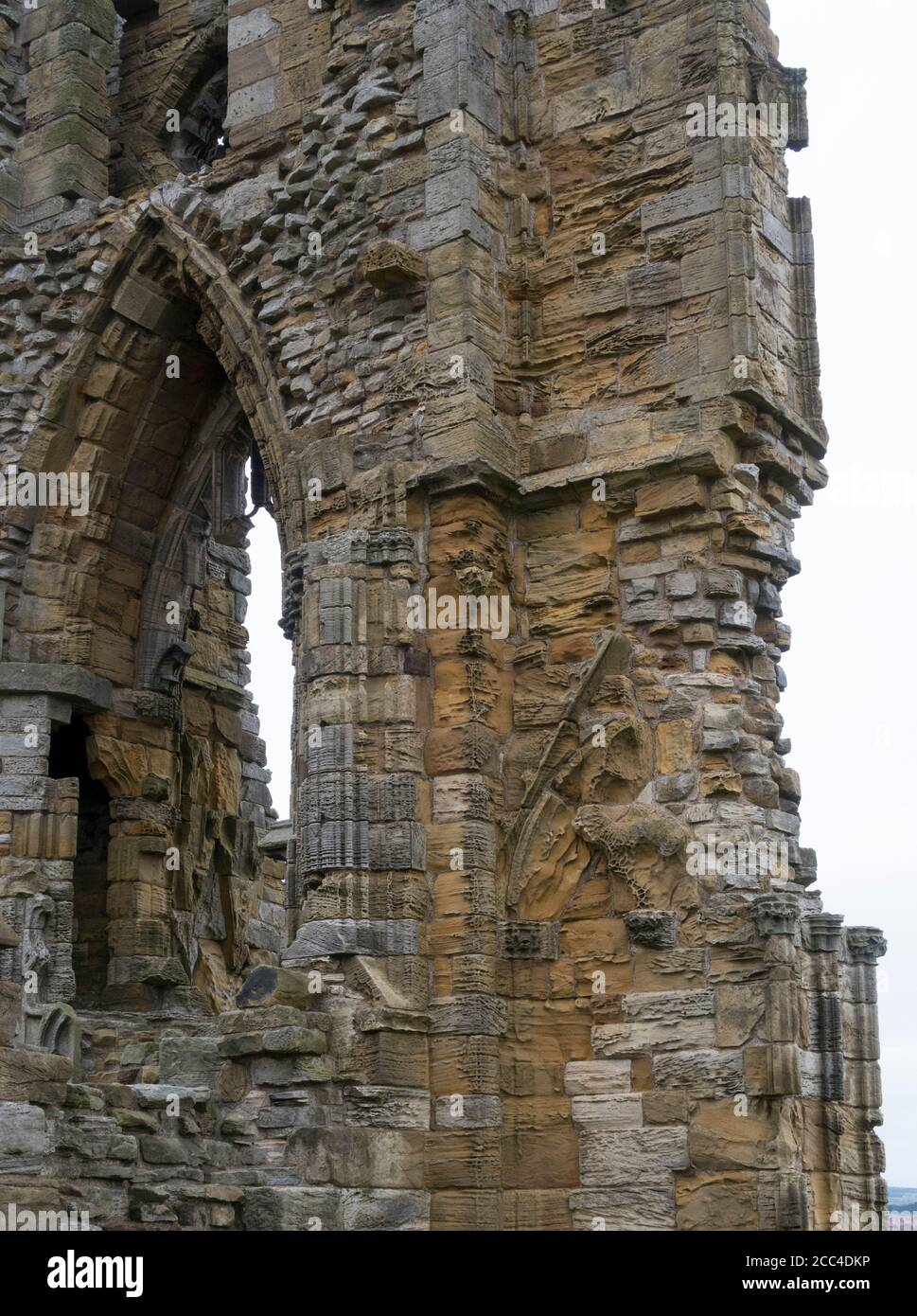 Whitby Abbey ruins, 7th century Christian monastery. Whitby North ...