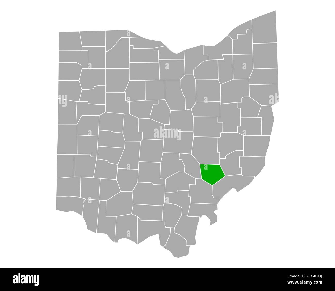 Map of Morgan in Ohio Stock Photo - Alamy