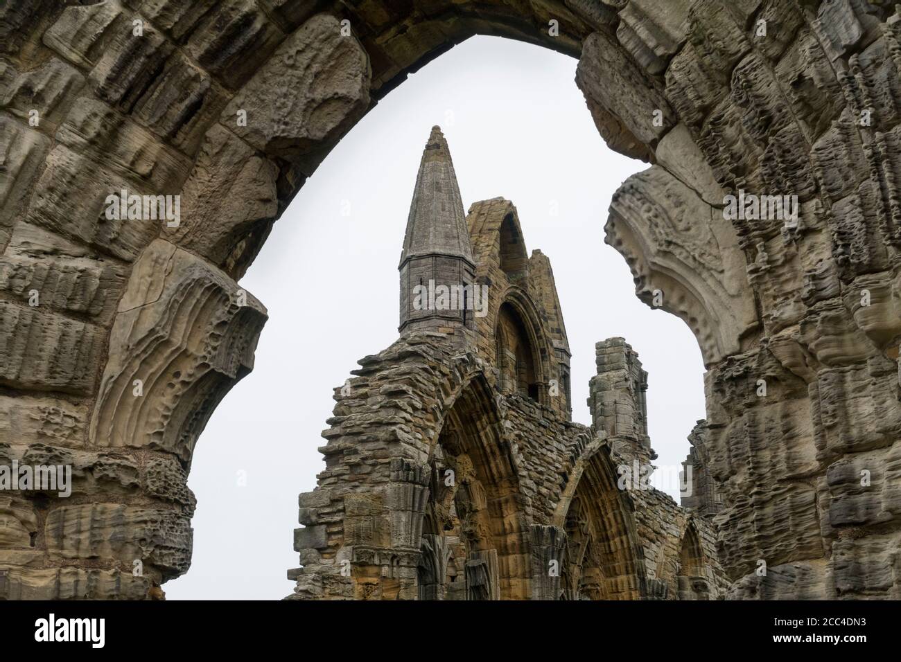 Whitby Abbey ruins, 7th century Christian monastery. Whitby North ...