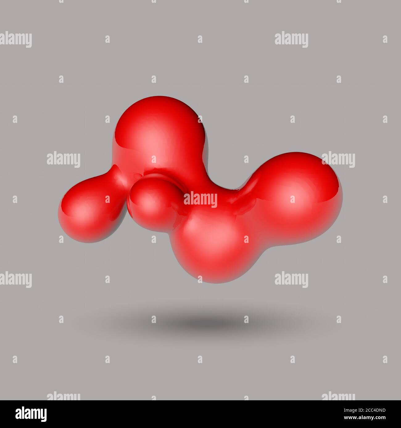 Red 3d blob hi-res stock photography and images - Alamy
