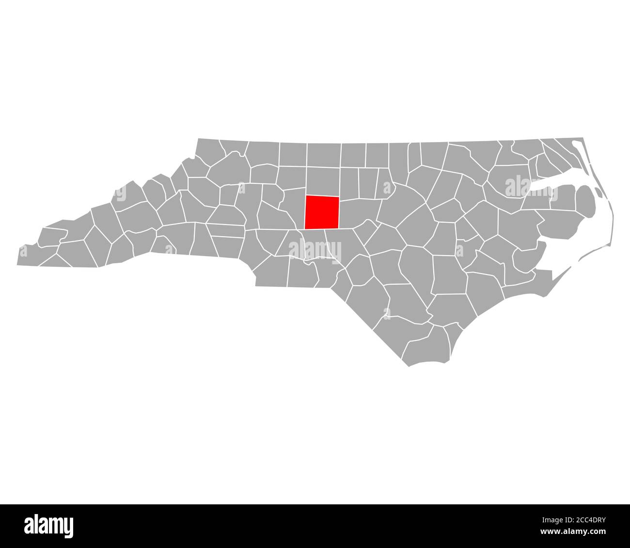 Map of Randolph in North Carolina Stock Photo - Alamy