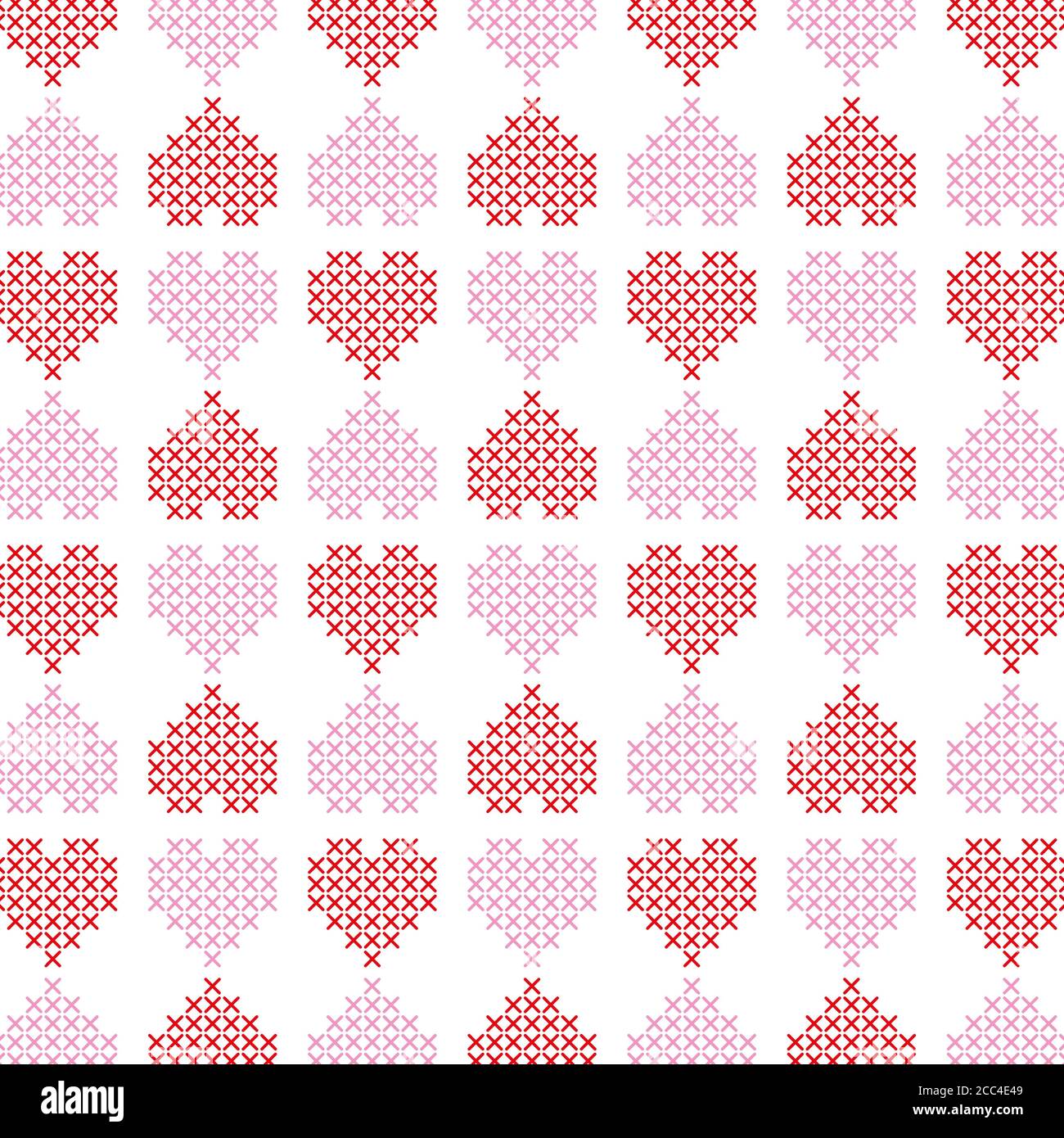 Abstract valentine background design with seamless heart patterns Stock ...