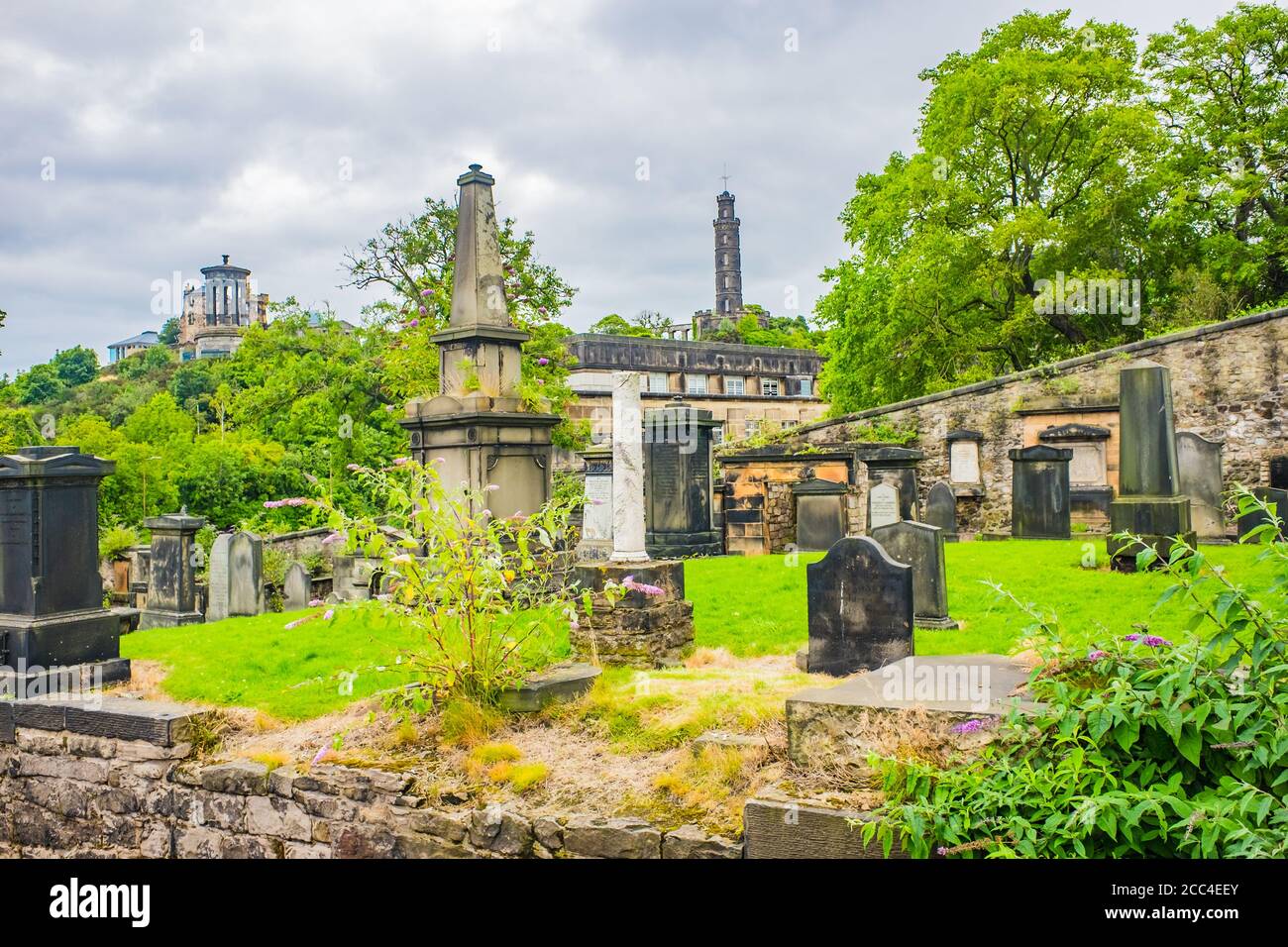 Edinburgh, Scotland 5th August 2020 tombs and gravestomes inThe Old ...
