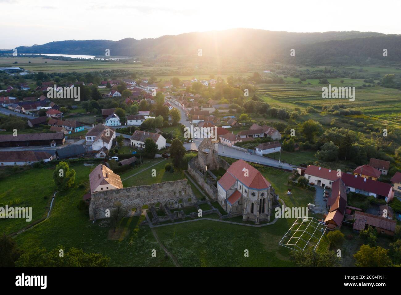 Carta - Ruins of Medieval Cistercian abbey from Carta village, Sibiu ...