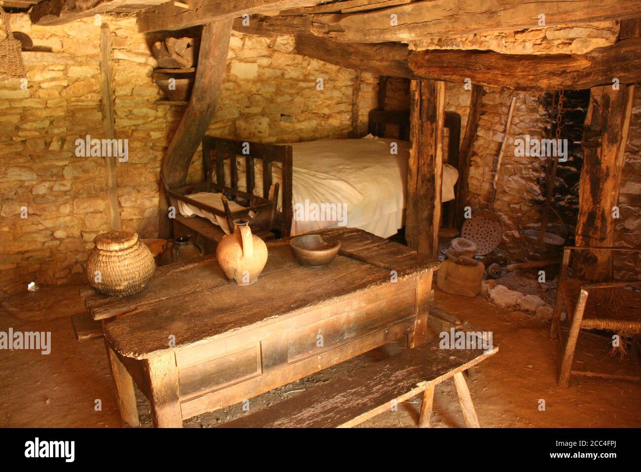 cottage in the countryside in france Stock Photo - Alamy