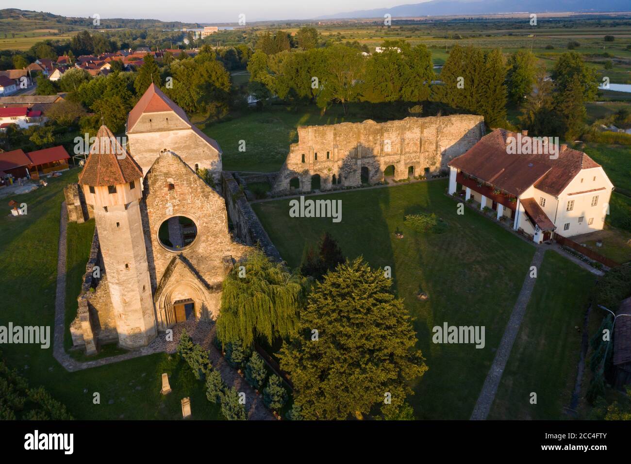 Carta - Ruins of Medieval Cistercian abbey from Carta village, Sibiu ...