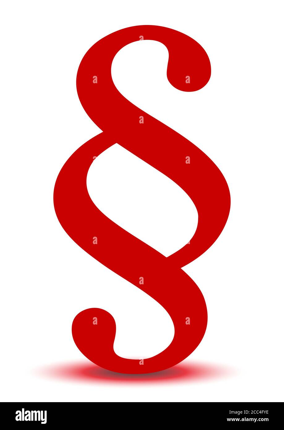 3D rendering of red paragraph symbol isolated on white background Stock ...