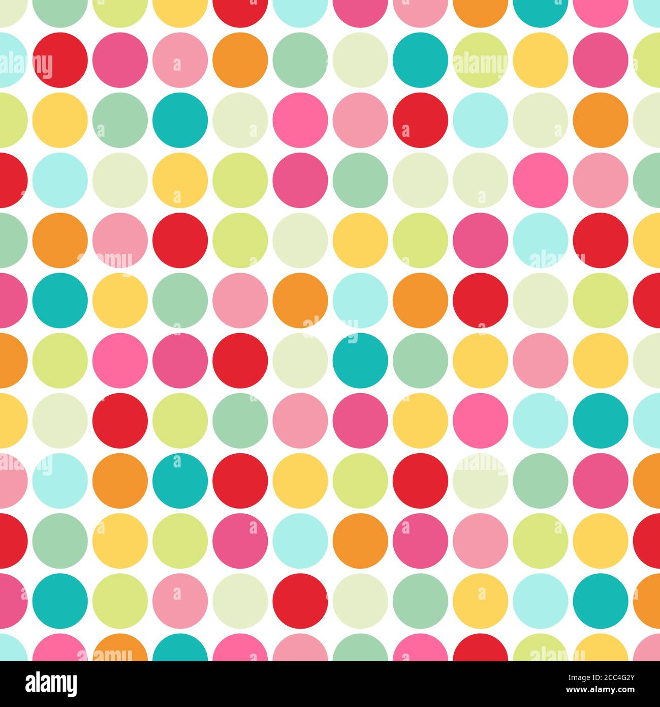 Illustration of a pattern of colorful round shapes isolated on a white ...