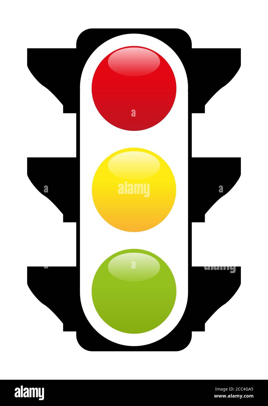 Illustration of a traffic light Stock Photo - Alamy