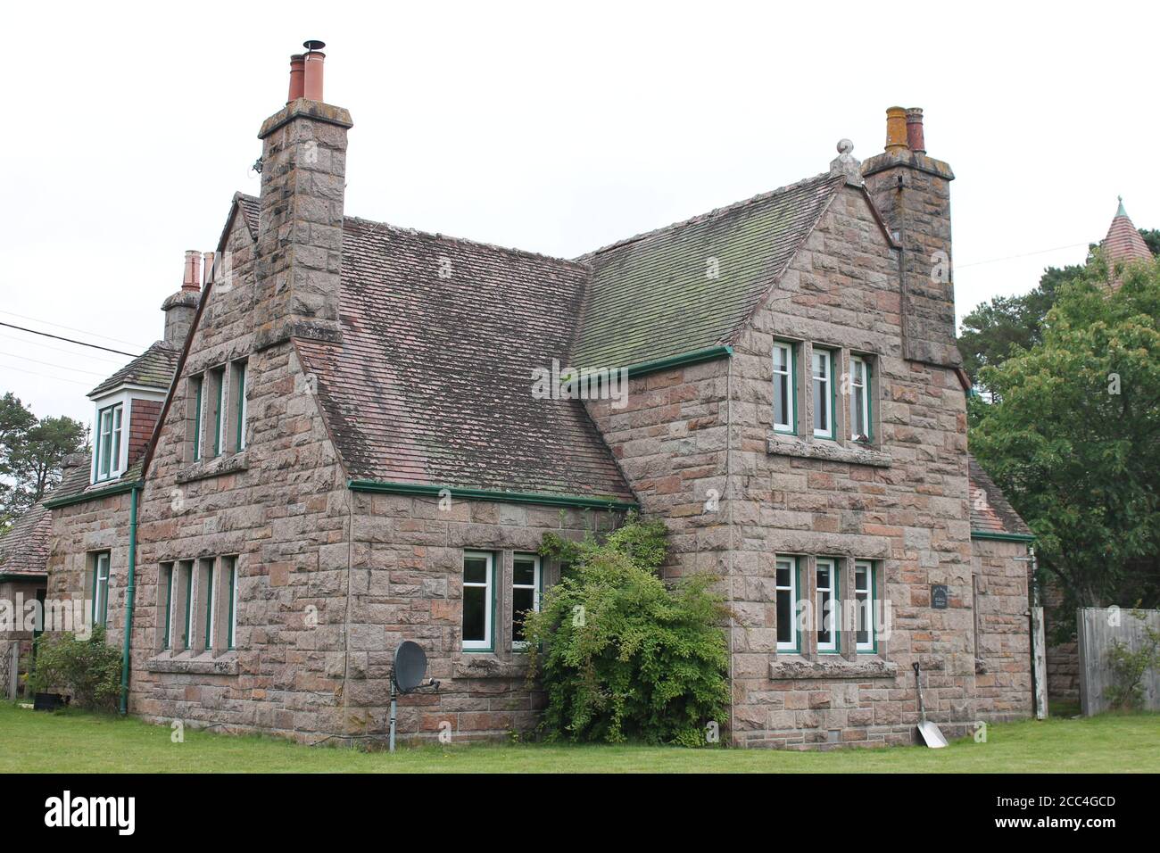 Old School near Dinnet designed by george truefitt Stock Photo - Alamy