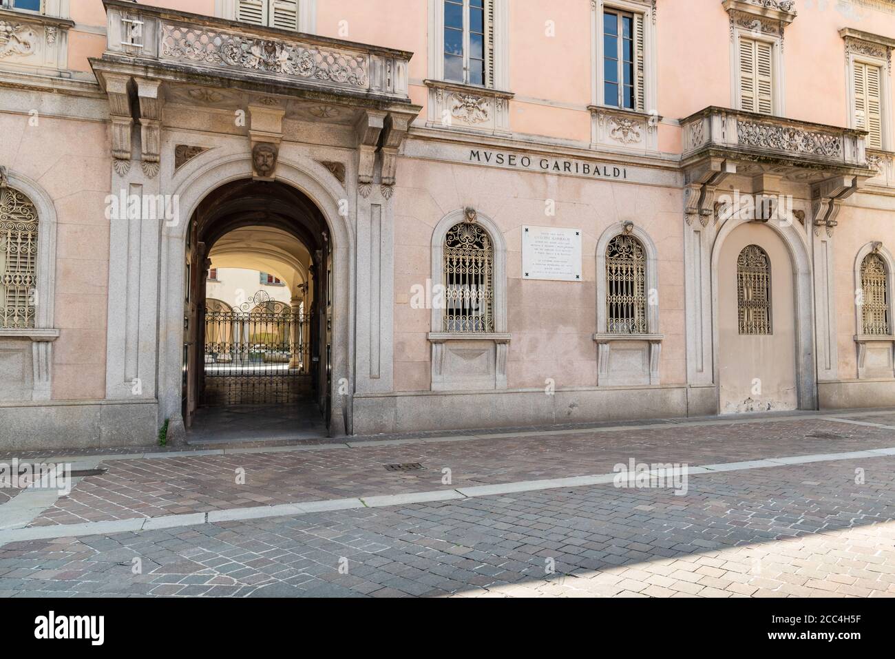 Como, Lombardy, Italy - June 18, 2019: Facade of the Giuseppe Garibaldi ...