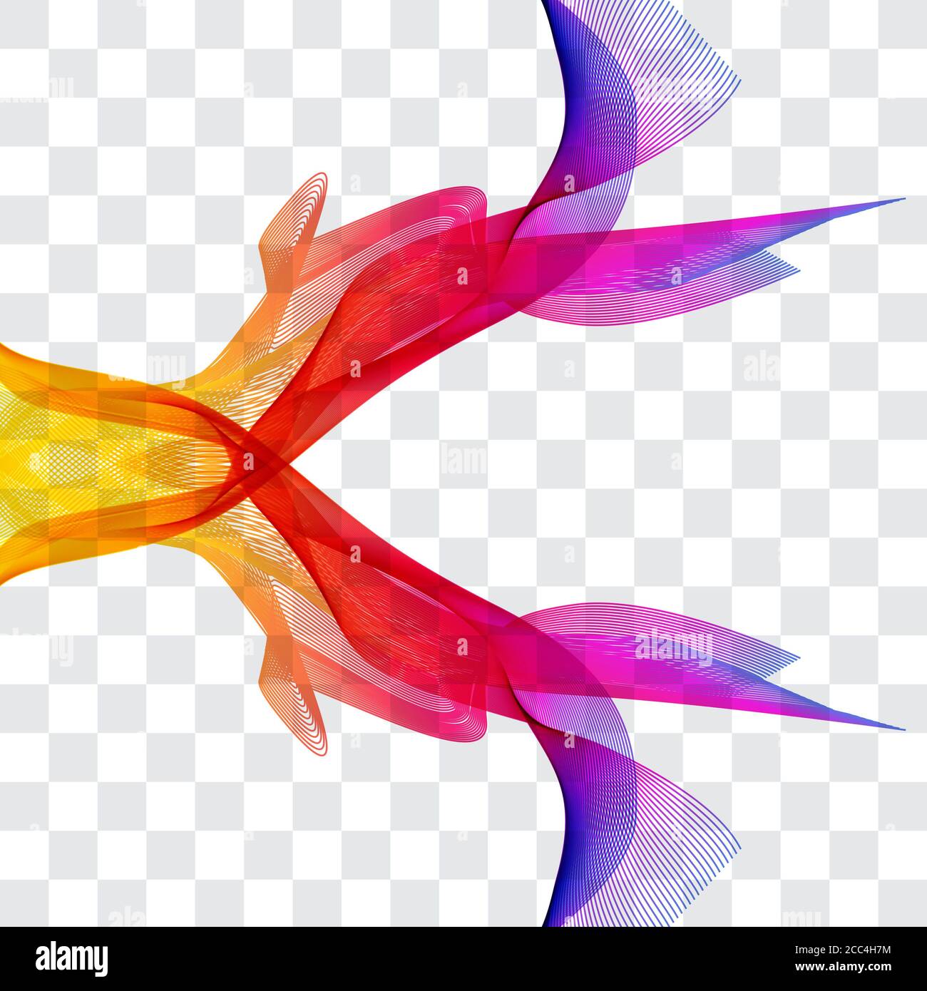 3d rendering of abstract lines on a transparent background Stock Photo ...