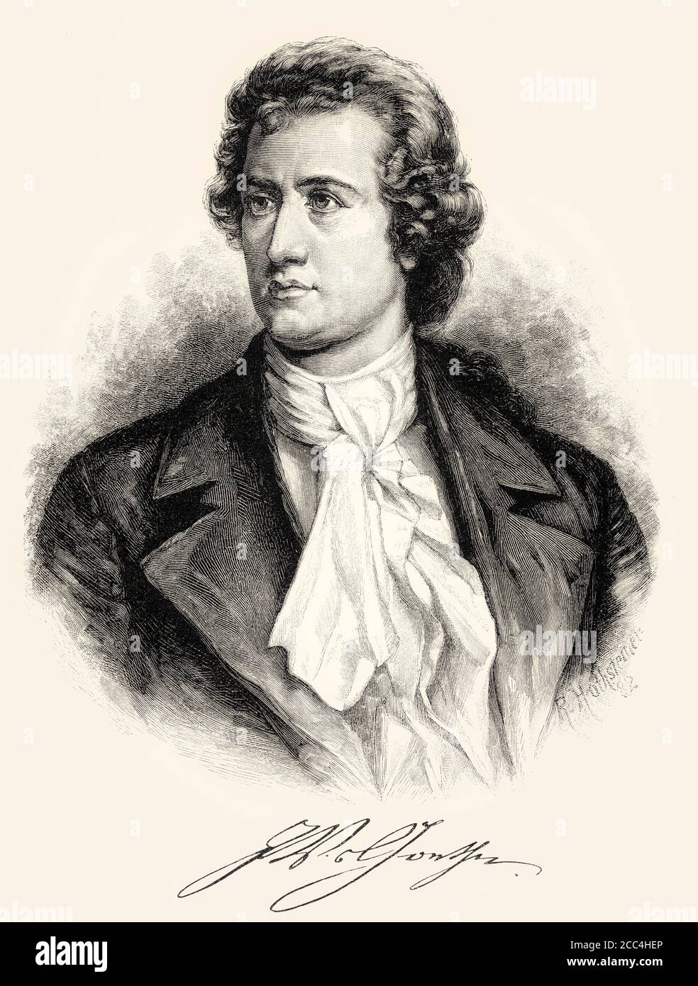 Johann Wolfgang von Goethe, 1749-1832, German poet Stock Photo - Alamy