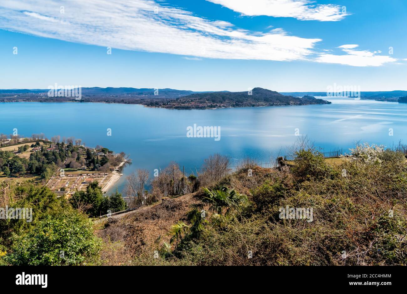 Lake maggiore piedmont lesa hi-res stock photography and images - Alamy
