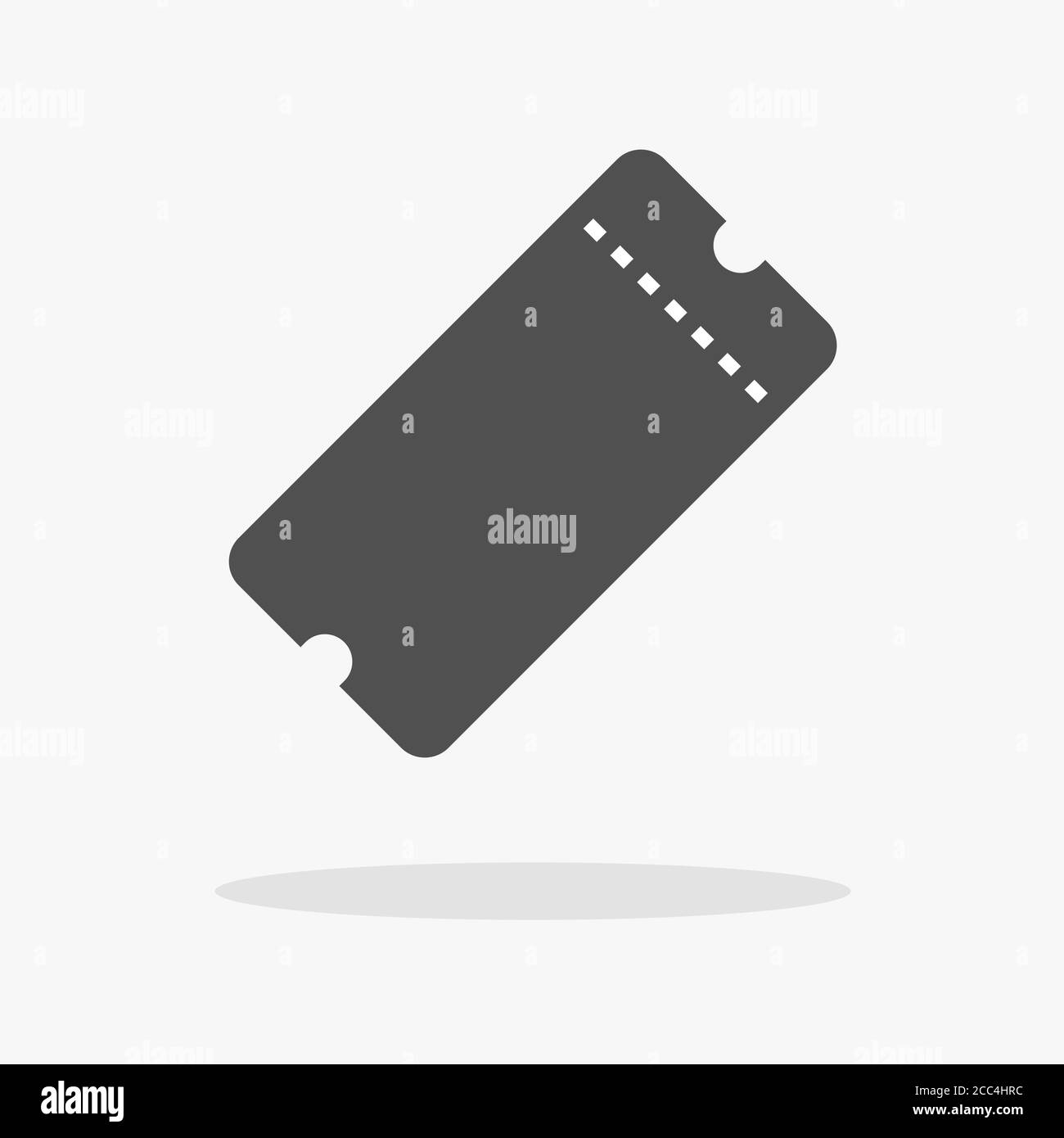 Illustration of a blank ticket isolated on a white background Stock ...