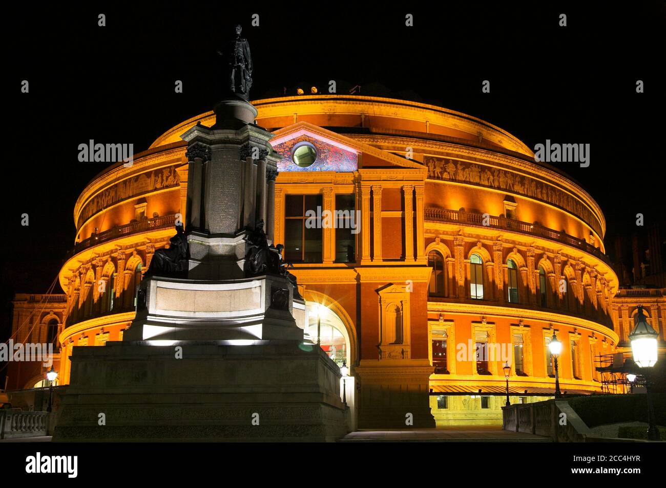 Royal Albert Hall at night London England UK, built in1867-71 to ...