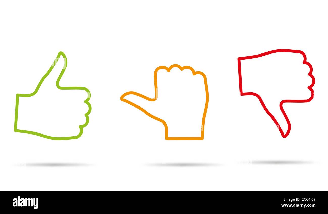 Thumbs Up Thumbs Down Thumbs Sideways