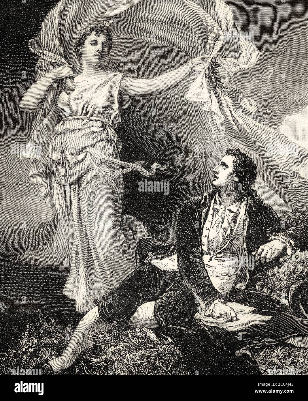 Muse inspiring the poet hi-res stock photography and images - Alamy