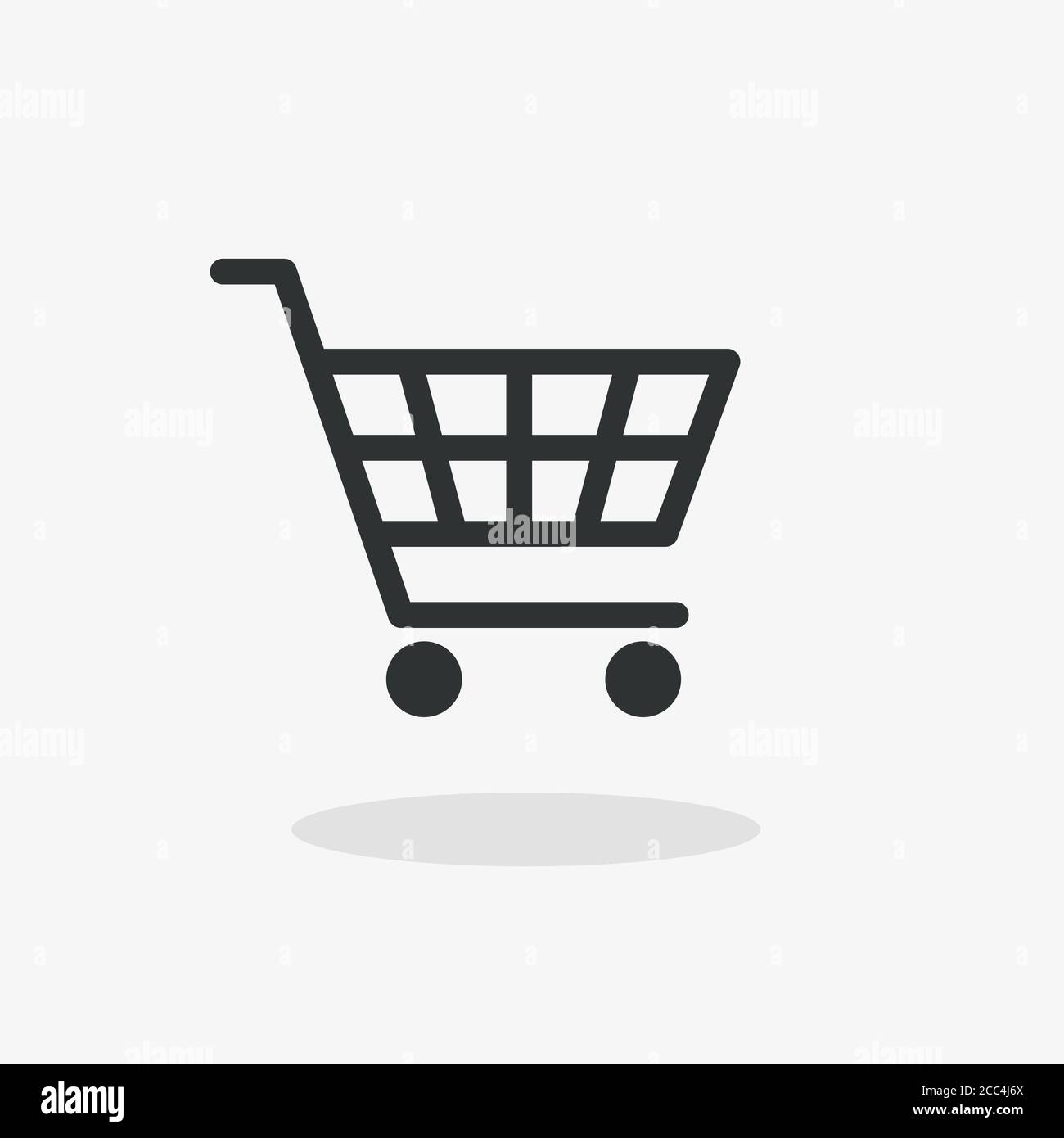 Illustration of a black cart sign online shopping concept Stock Photo ...