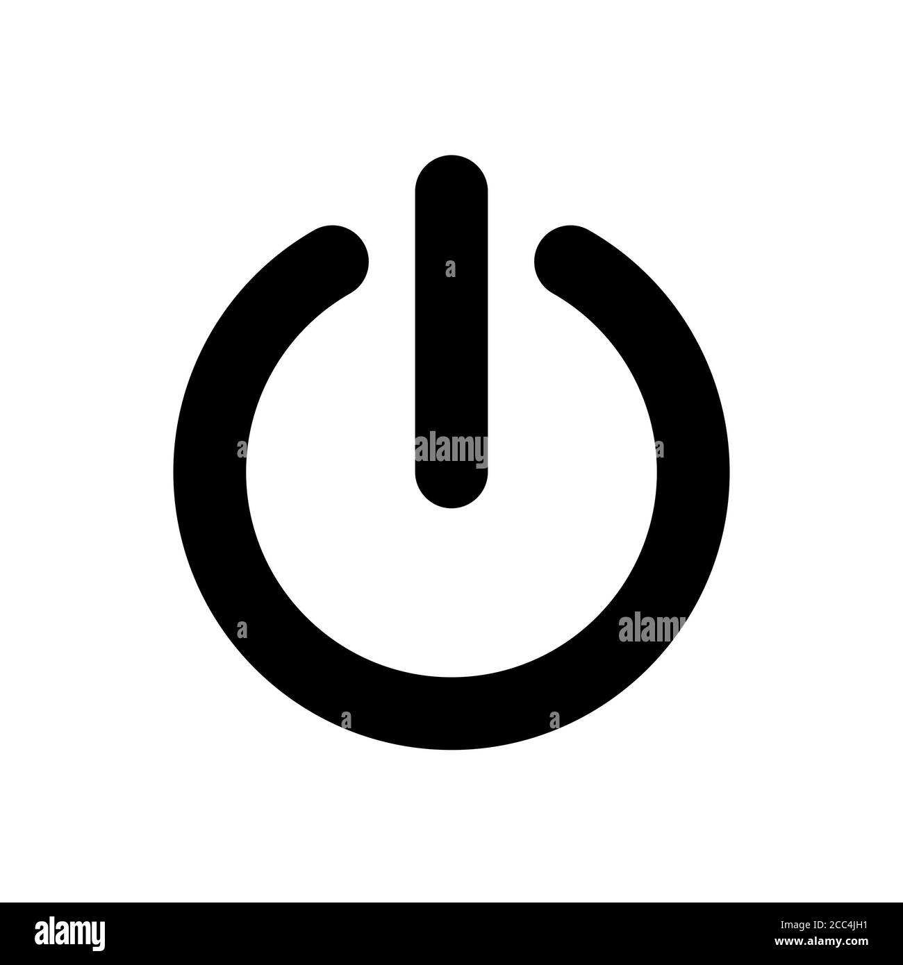 Isolated digital illustration of the power button Stock Photo - Alamy