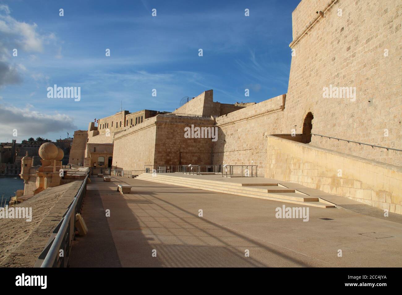 saint-angel fort in vittoriosa in malta Stock Photo - Alamy