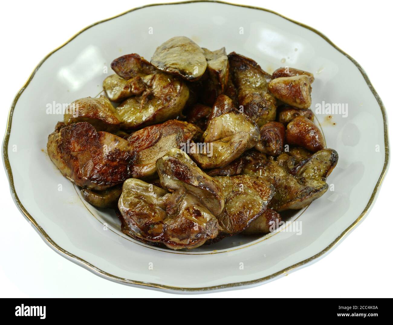 Fried chicken liver Stock Photo - Alamy
