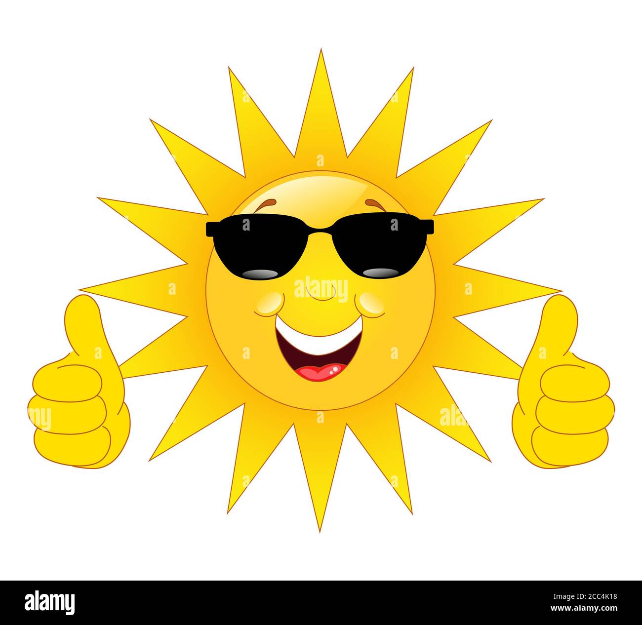 Happy Sun With Glasses