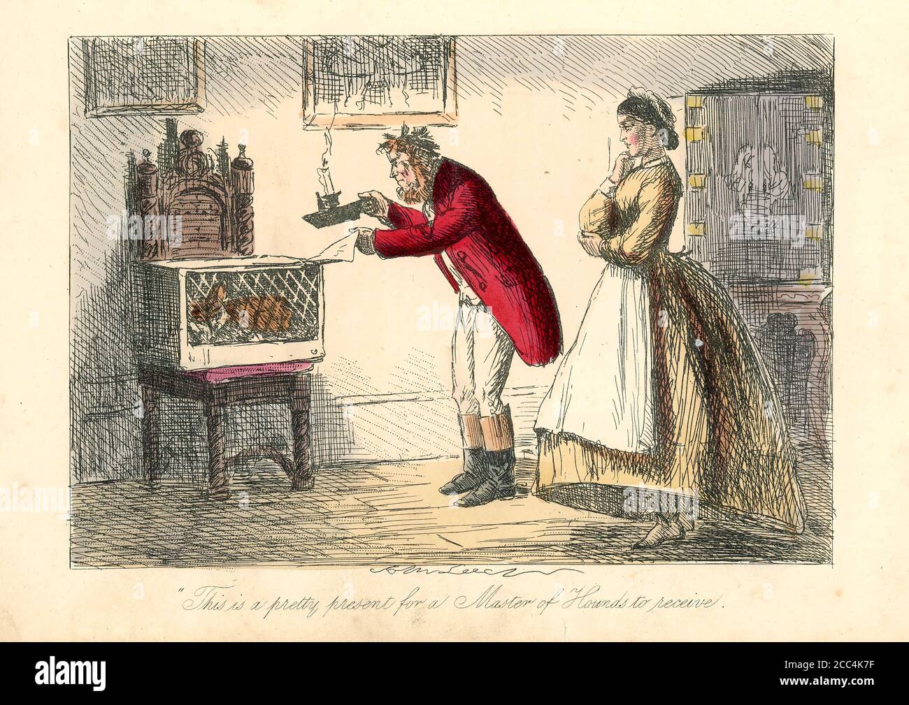 "This is a pretty present for a Master of Hounds to receive" - hand ...