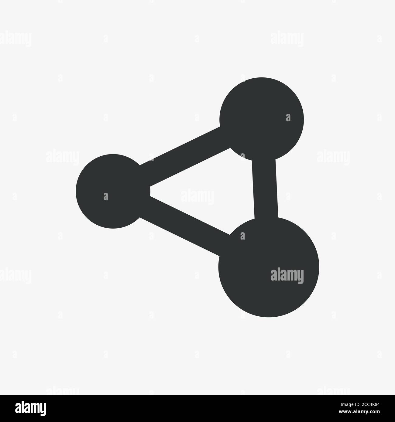 Illustration of a black connection sign on an isolated background Stock ...