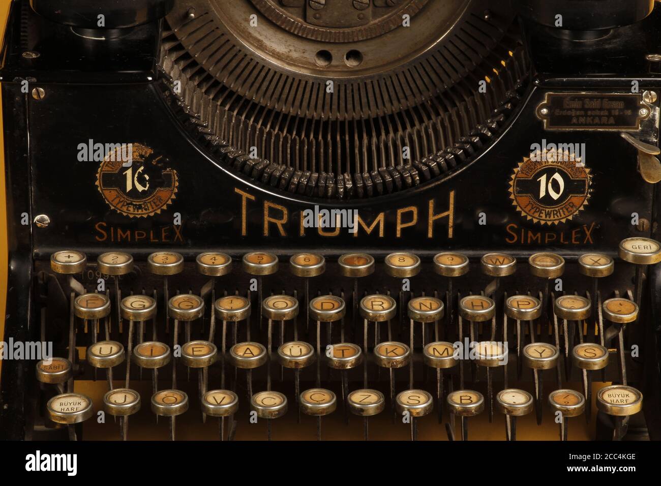 Triumph typewriter manufactured in 1930. Triumph antique typewriter ...