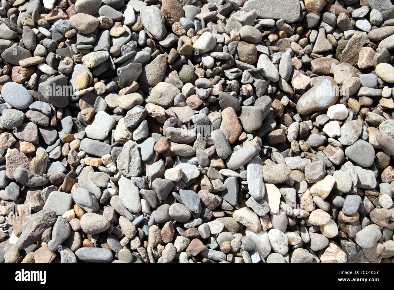 Stone background of rock pebble used for landscaping and pathways in ...