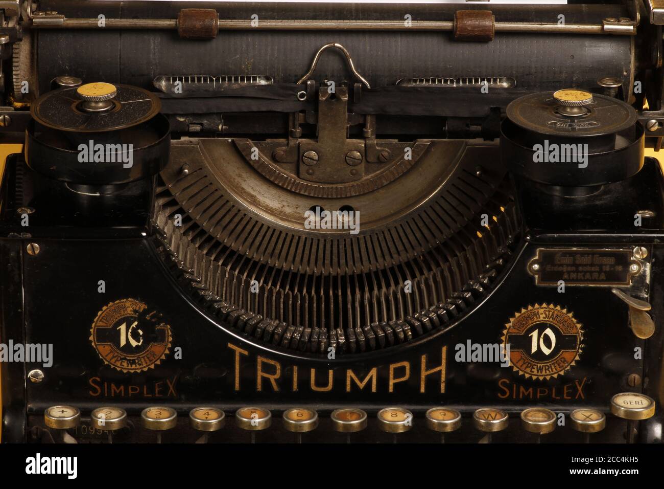 Triumph typewriter manufactured in 1930. Triumph antique typewriter ...
