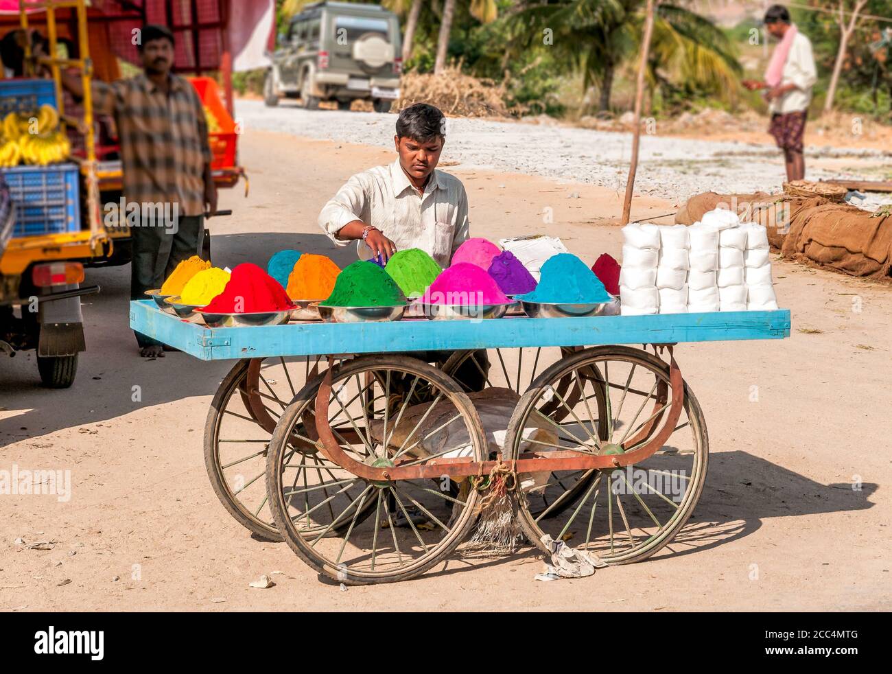 Rural indian village market hi-res stock photography and images - Alamy
