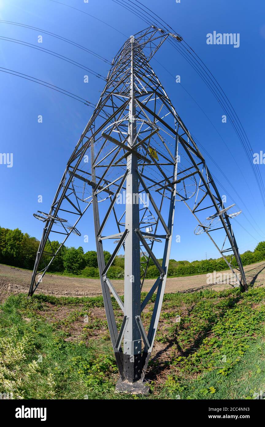 Wardley Pylons, Swinton, Manchester Stock Photo - Alamy