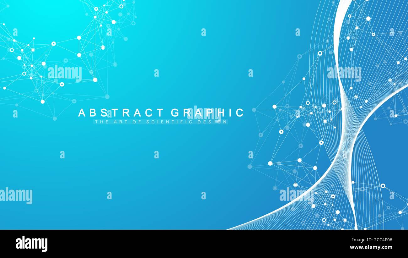 Big Genomic Data Visualization. DNA helix, DNA strand, DNA Test. CRISPR ...