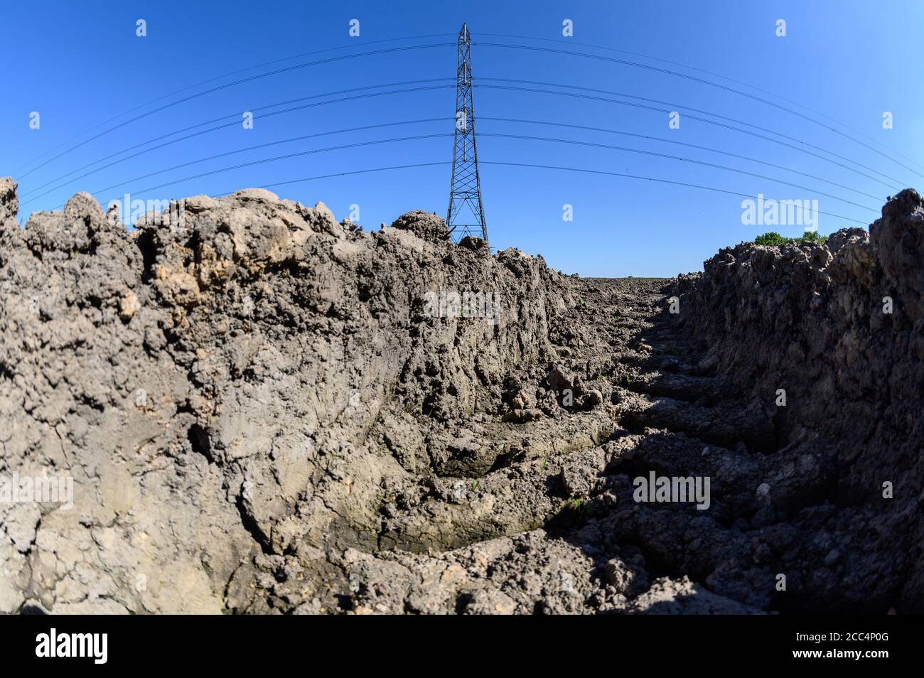 Timber pylons hi-res stock photography and images - Alamy