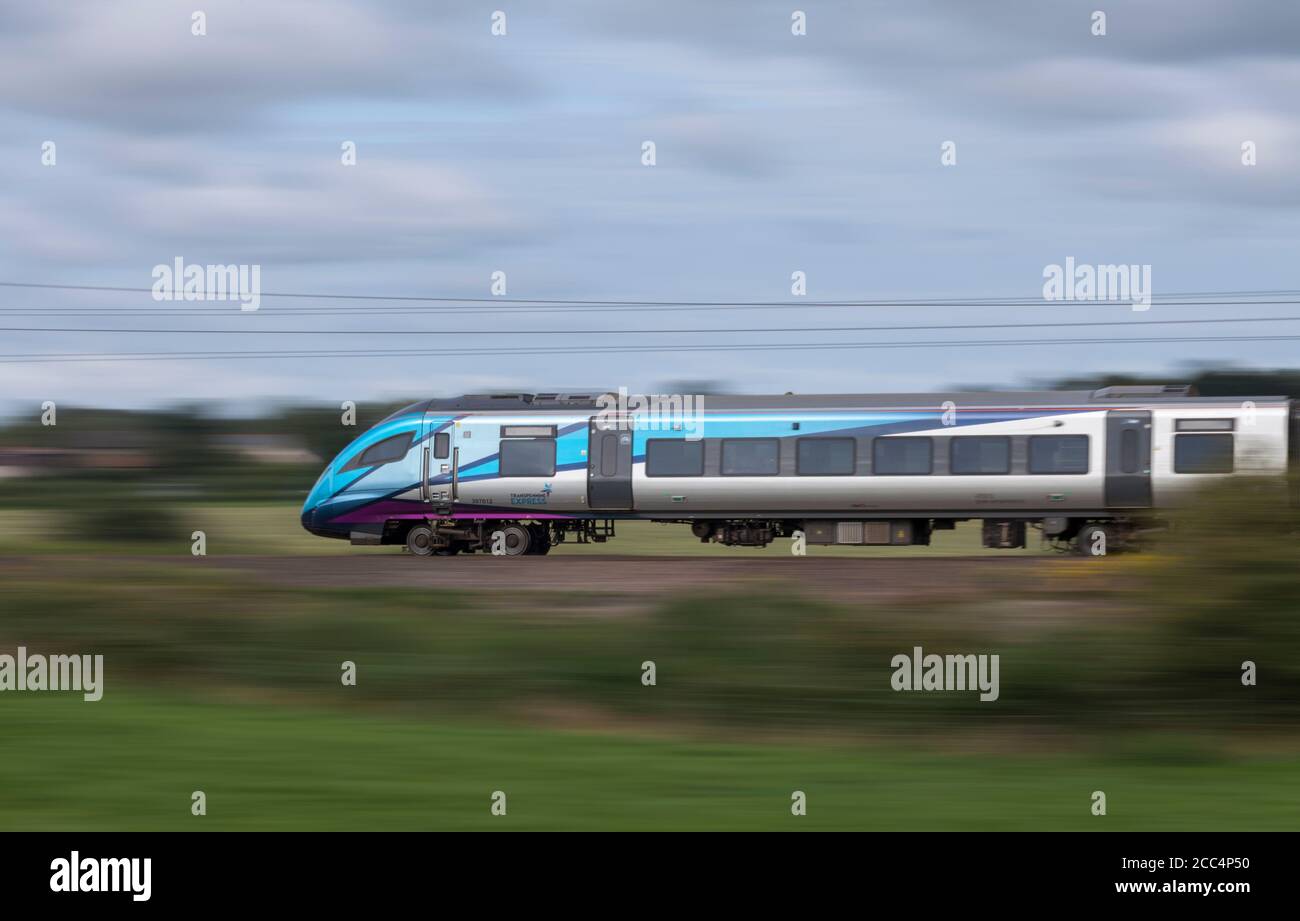 First Transpennine Express CAF class 397 electric train 397012 at speed ...