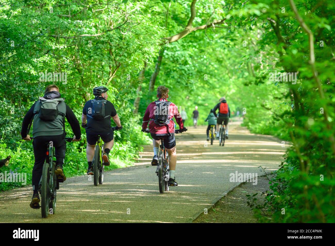 Tyldesley Loopline, linear walkway, Worsley on former railway line ...