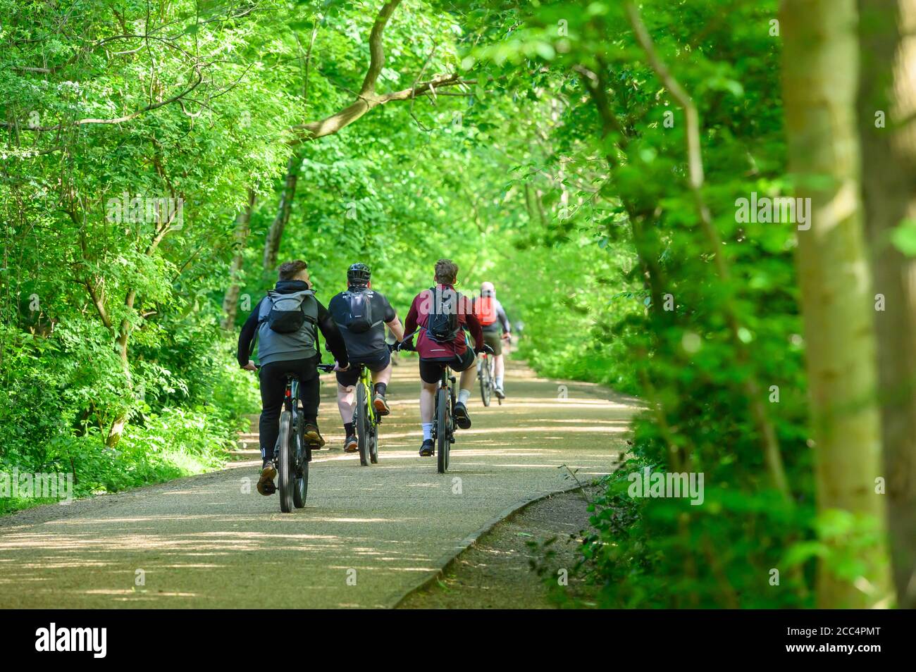 Tyldesley Loopline, linear walkway, Worsley on former railway line ...