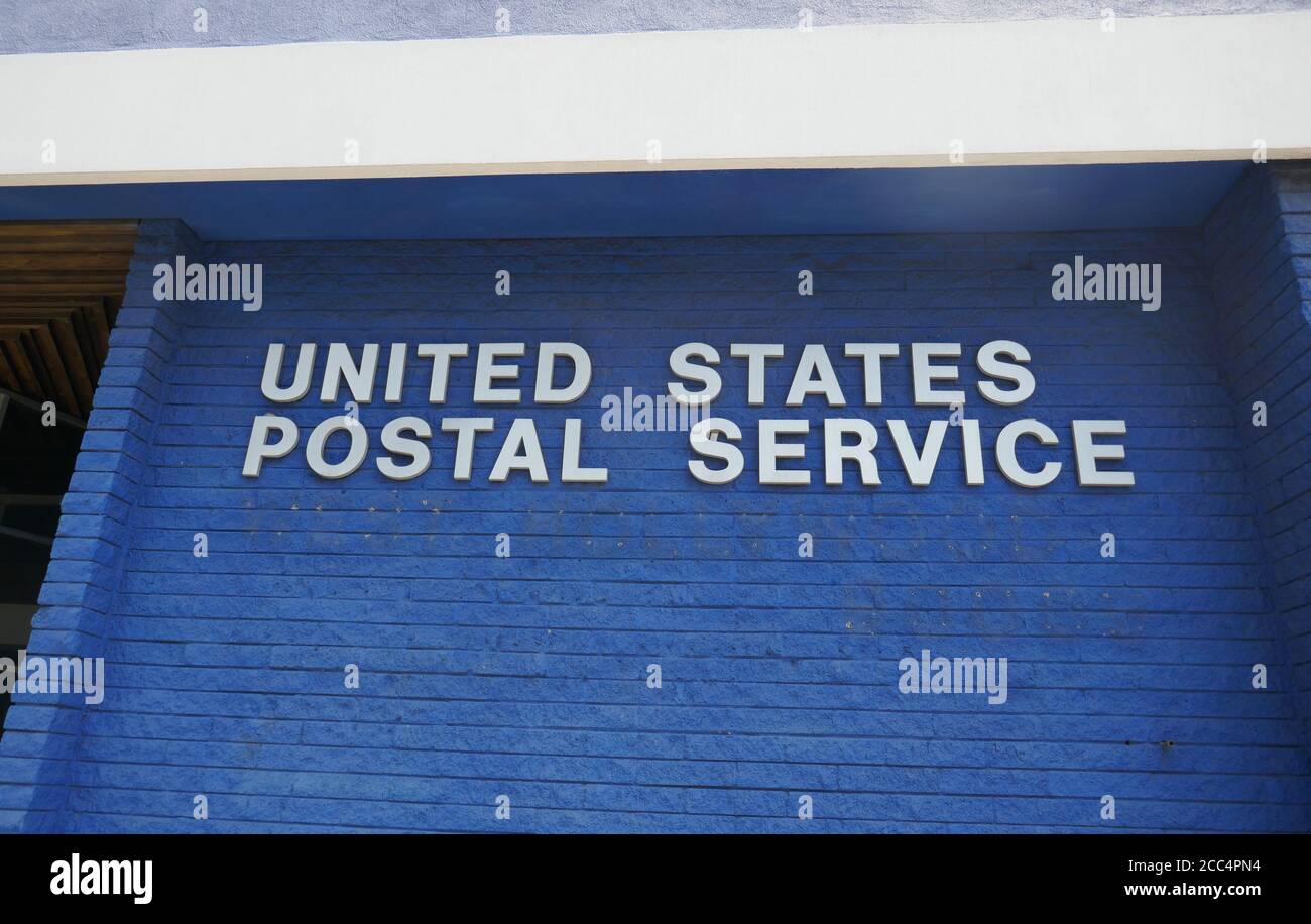 Los Angeles, California, USA 18th August 2020 A general view of US Post ...