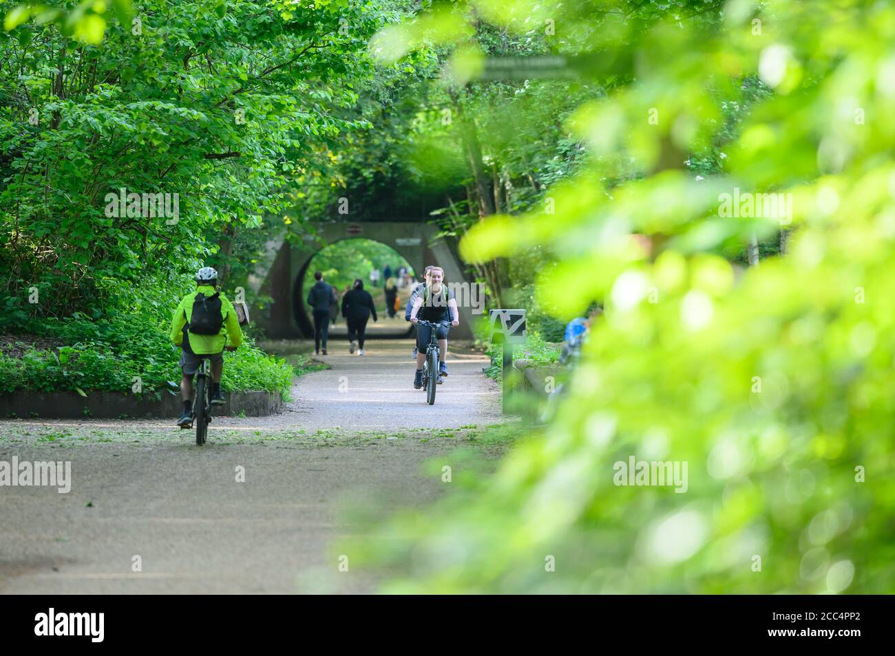 Tyldesley Loopline, linear walkway, Worsley on former railway line ...