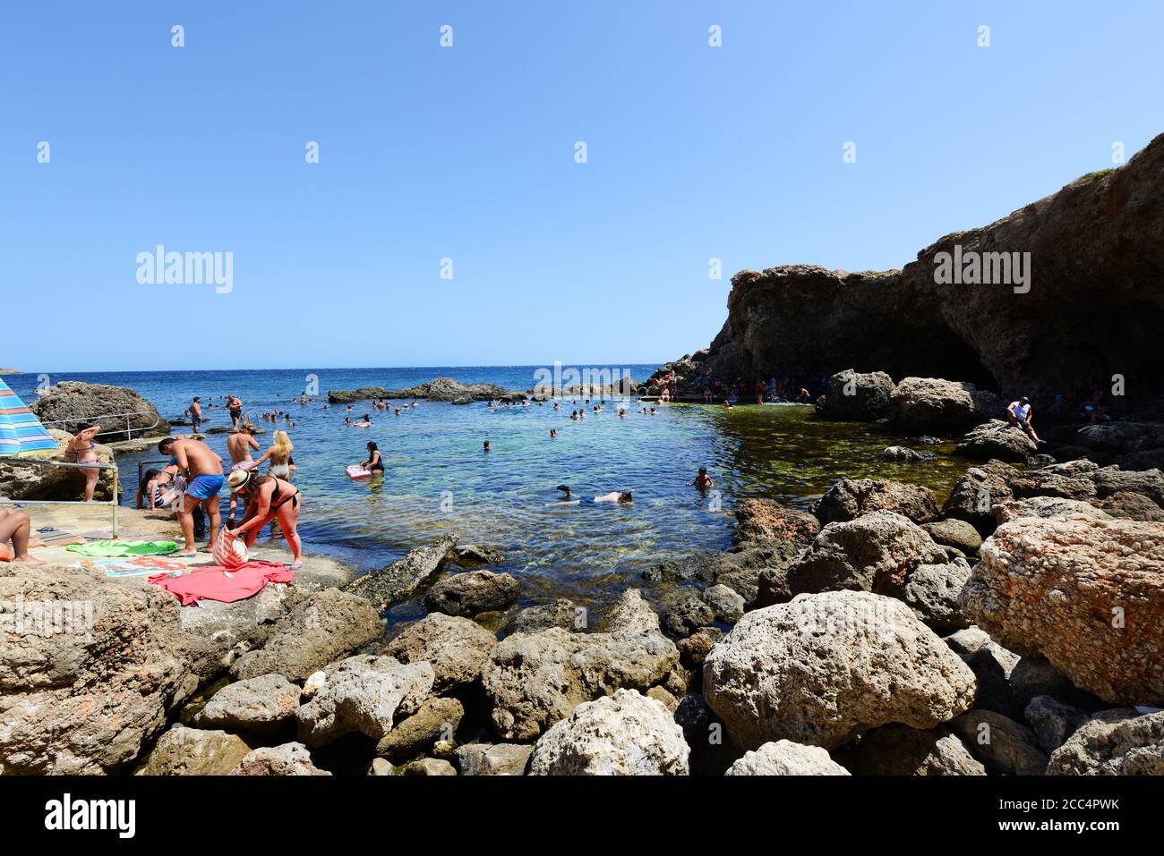 The beautiful Għar Lapsi beach in Malta Stock Photo - Alamy