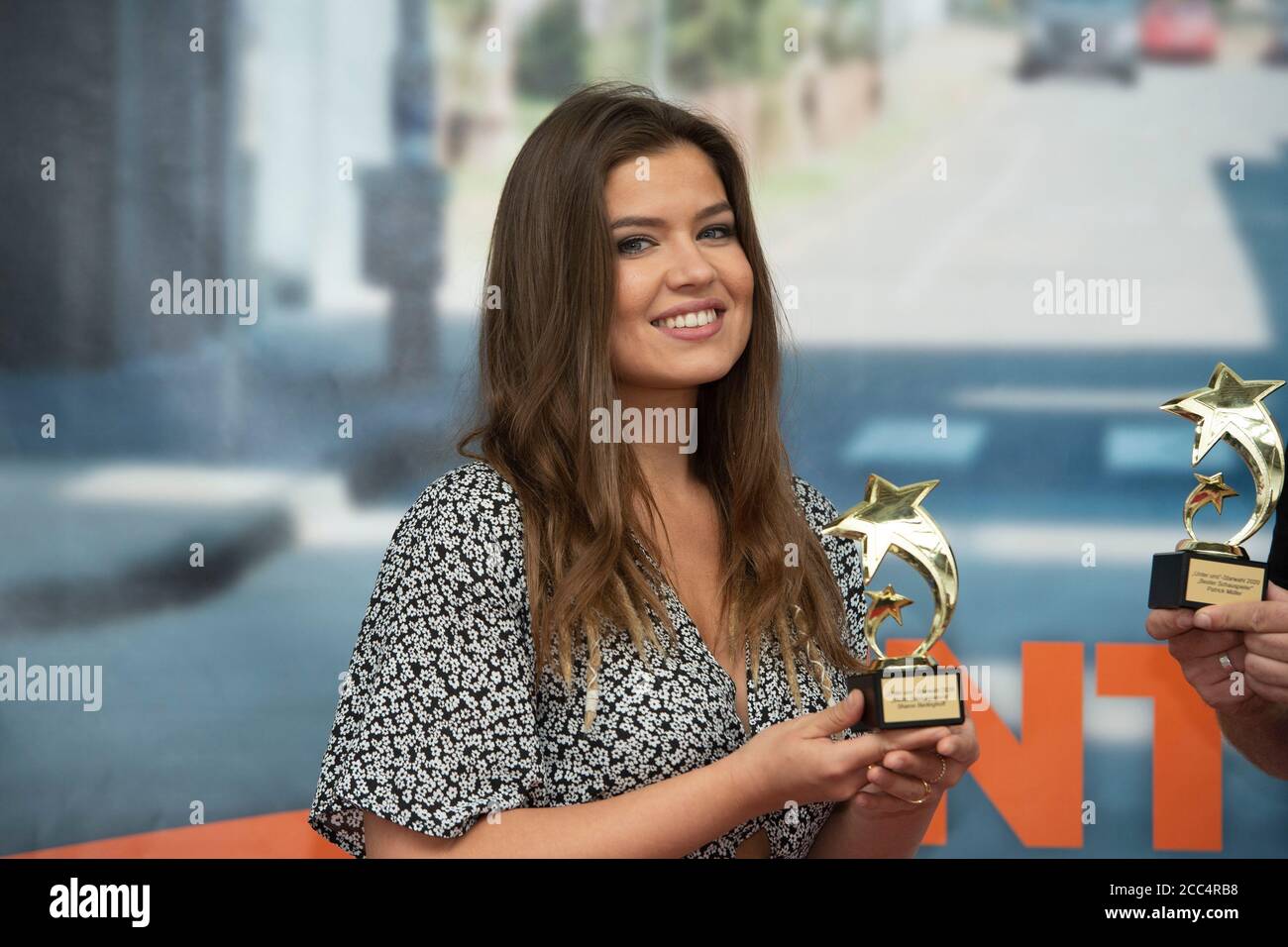 Cologne, Deutschland. 17th Aug, 2020. Actress Sharon BERLINGHOFF is ...